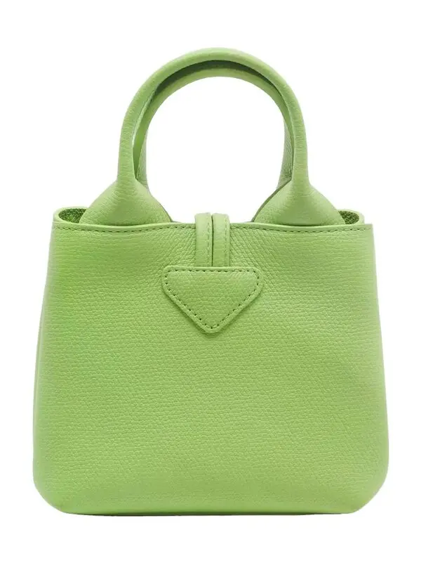 Longchamp Roseau Leather Tote Bag - Green
