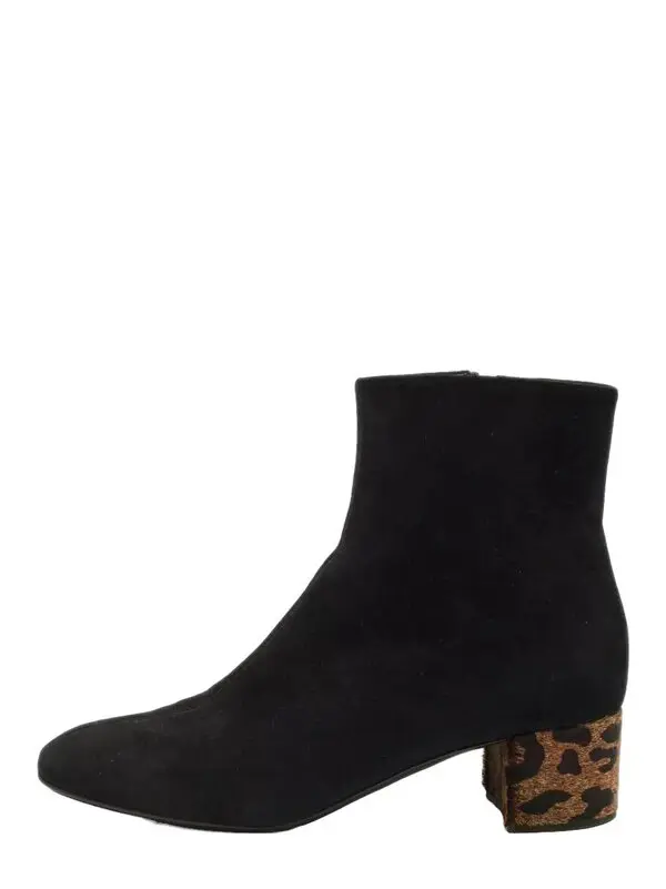 GIUSEPPE ZANOTTI Animal-print Ankle Boots - Black