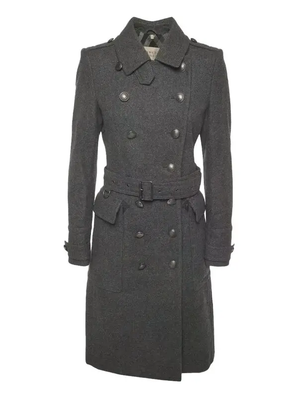 Burberry Belted Trench Coat - Grey