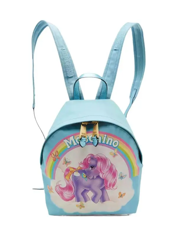Moschino My Little Pony Leather Backpack - Blue