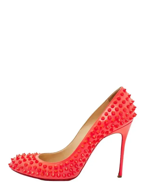 CHRISTIAN LOUBOUTIN Fifi Spiked Pumps - Orange