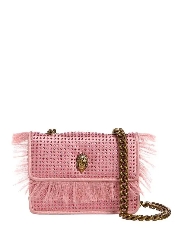 Kurt Geiger Micro Kensington Tulle Embellished Crossbody Bag - Light Pastel