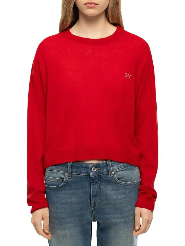 Zadig&Voltaire Swapy Cashmere Crewneck Sweater - Love