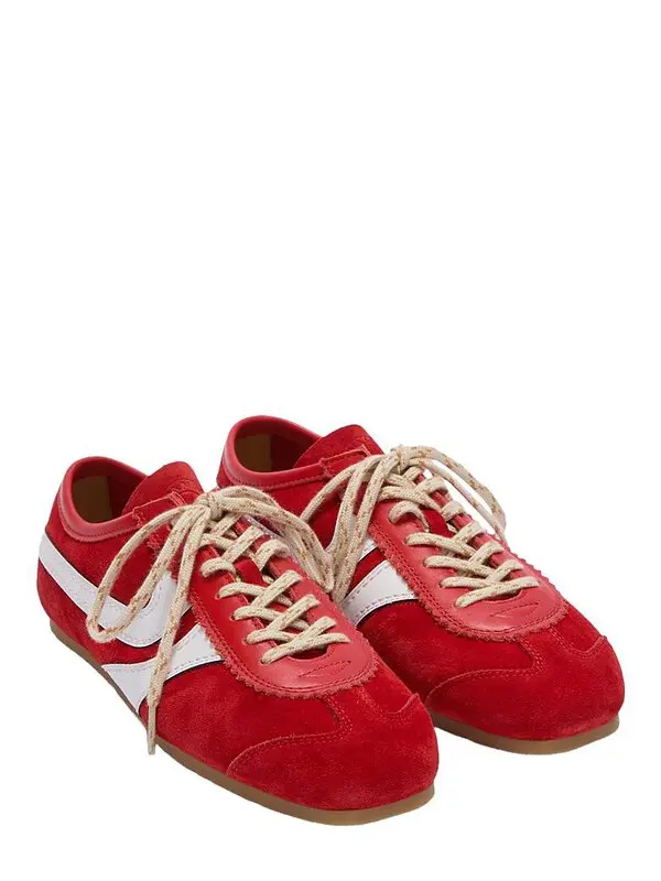 Dries Van Noten Suede Sneakers - Red