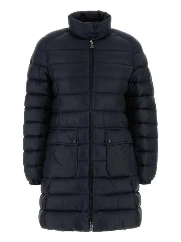 Moncler Navy Nylon Genet Down Jacket - Blue