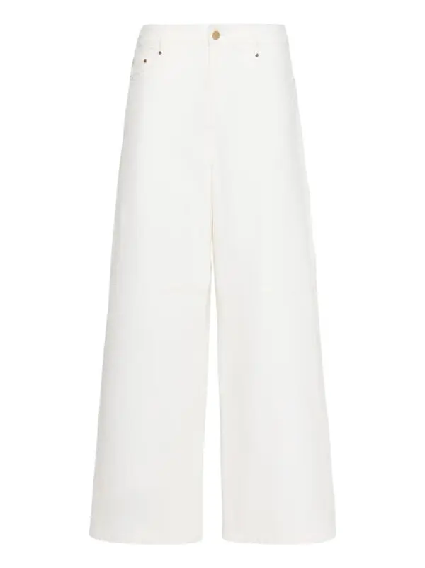 Max Mara Ellisse Wide-leg Trousers - White