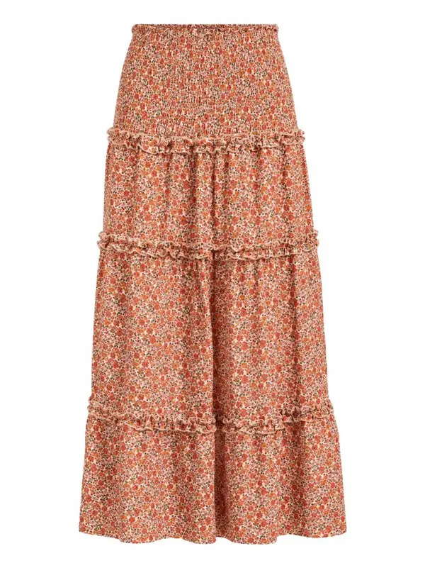 MIND TRAVELER Bruna Floral Skirt - Orange