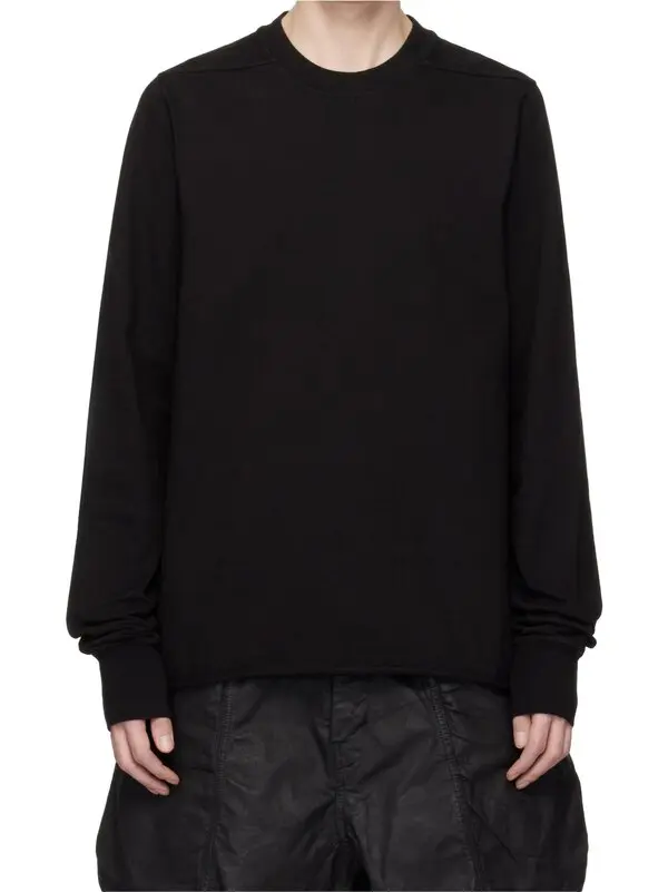 Rick Owens Long-sleeved Crewneck Sweatshirt - Black