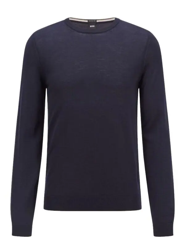 Hugo Boss Crewneck Knitted Jumper - Black