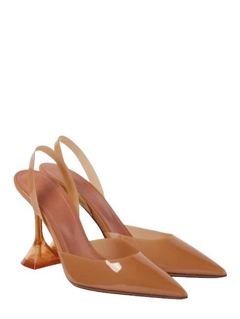 Amina Muaddi Slingback Pumps - Brown