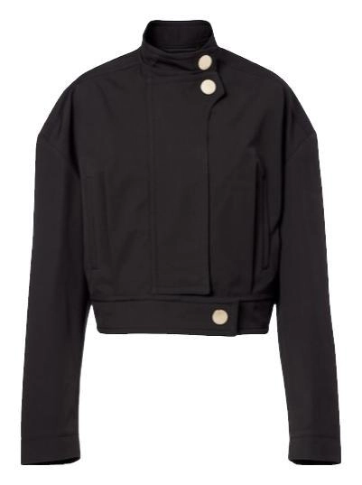 Sportmax Riviera Cotton Bomber Jacket - Black