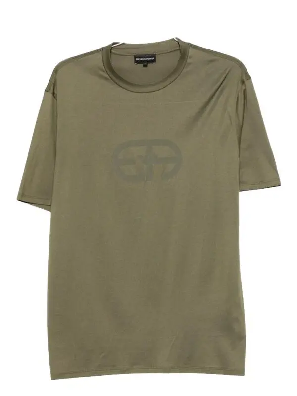 Emporio Armani Logo-print Short-sleeve T-shirt - Green