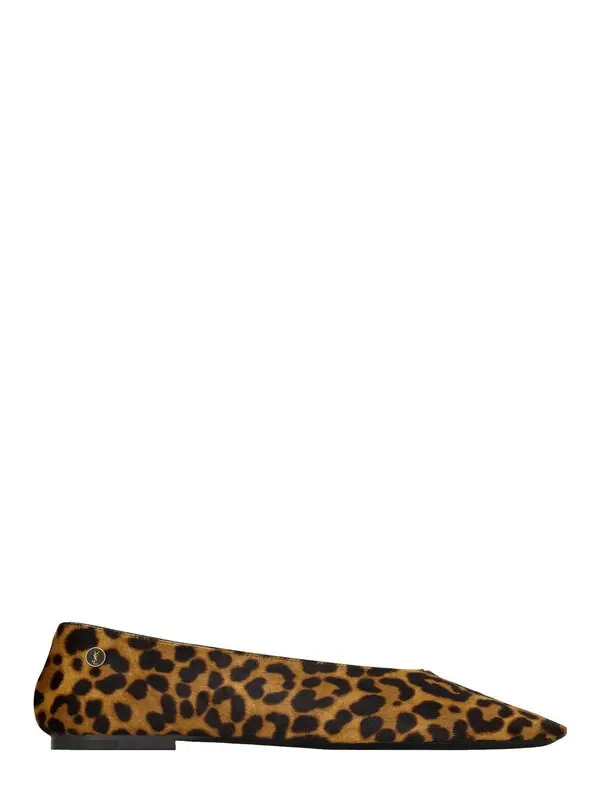 Saint Laurent Print Ballet Flats - Leopard