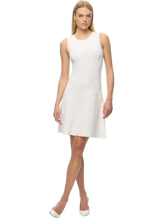 Herve Leger Bryn Dress - Alabaster