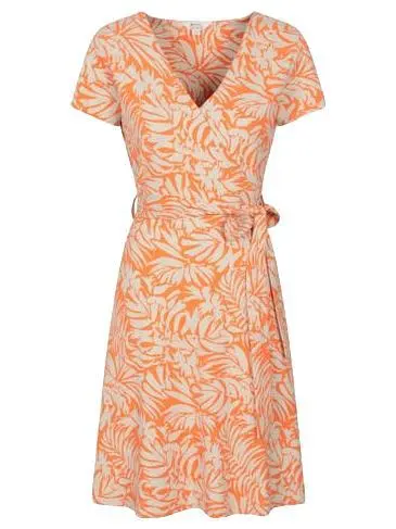 Mountain Warehouse Santorini Patterned Jersey Uv Protection Dress - Orange