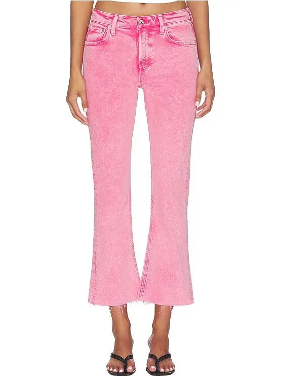 Citizens Of Humanity Goldie Kick Flare Ankle Jeans - Raspberry