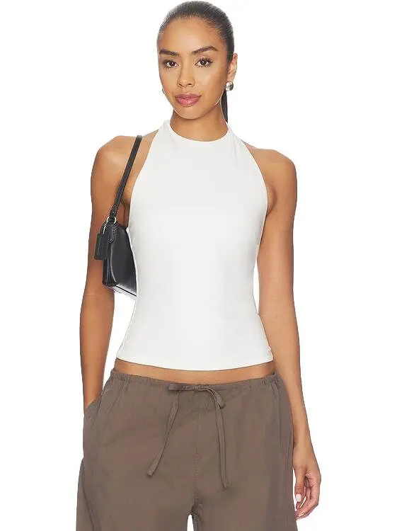 ALL THE WAYS Millicent Halter Top - White