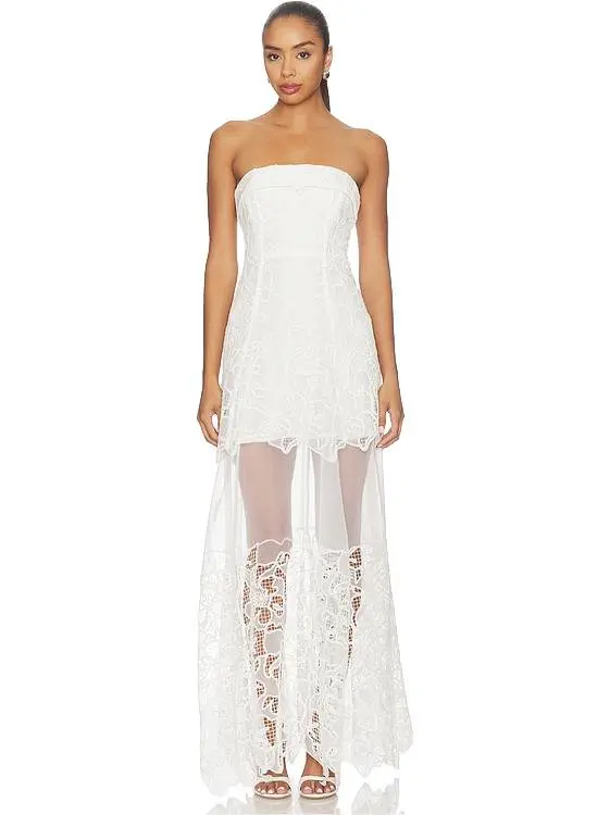 Simkhai Rennis Bustier Gown - Ivory