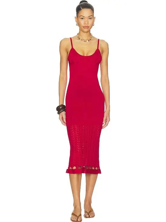 Peixoto Nora Knit Dress - Red