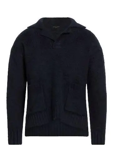 ROBERTO COLLINA Knitted Cotton And Nylon Blend Sweater - Navy