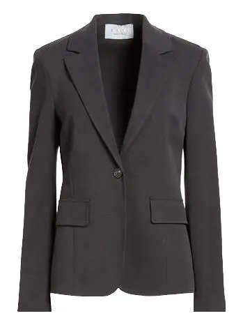 KAOS Charcoal Modal, Polyester, Viscose Single-breasted Blazer - Grey