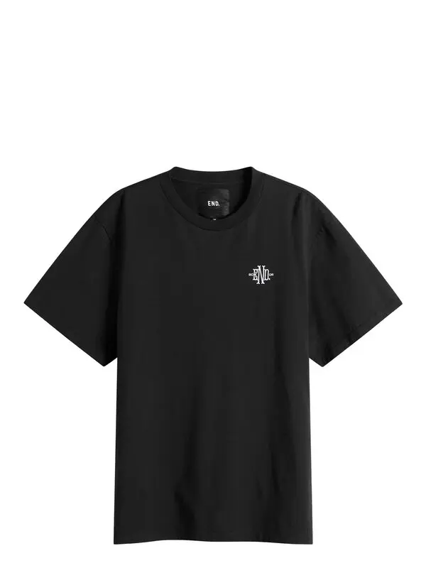END. Monogram T-shirt - Black
