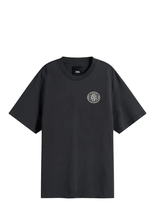 END. Sports And Leisure Club Graphic T-shirt - Cinder Black