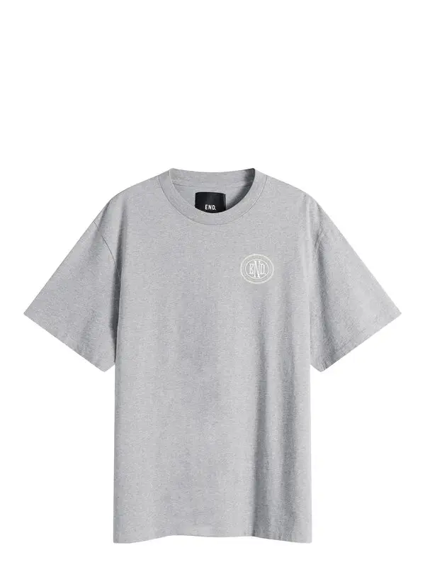 END. Sports And Leisure Club Crest T-shirt - Grey Marl