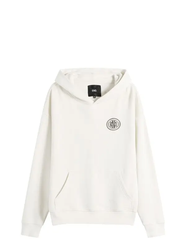 END. Leisure Pullover Hoodie - Smoke White