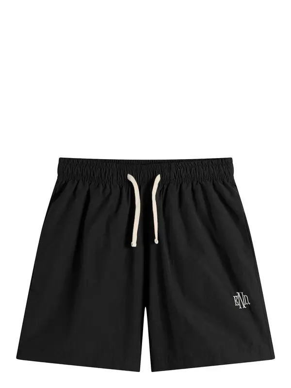 END. Flight Drawstring Short - Black