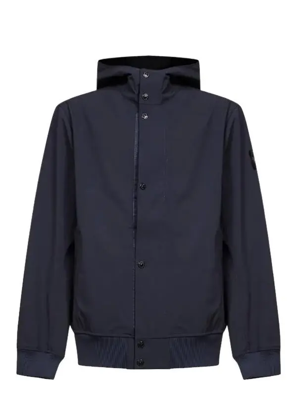 Stone Island Long-sleeved Hooded Jacket - Navy