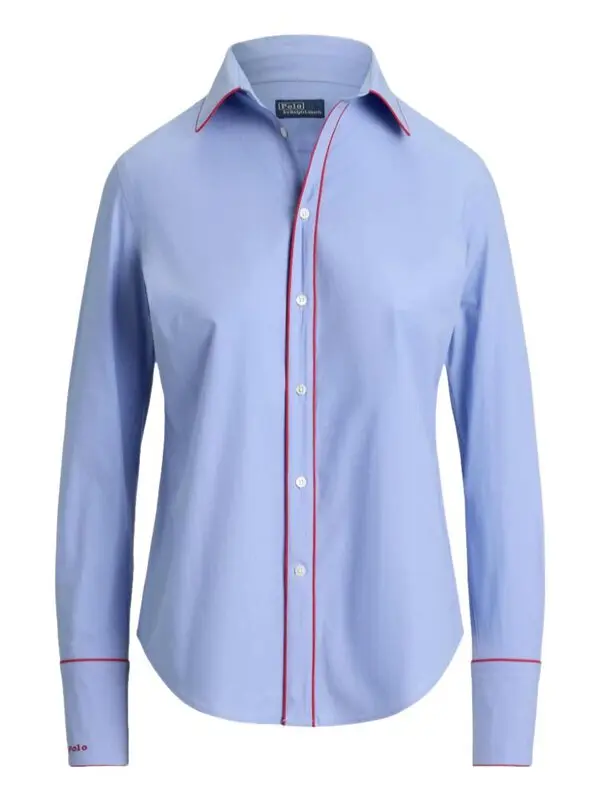 Polo Ralph Lauren Contrast Piping Button-up Shirt - Blue