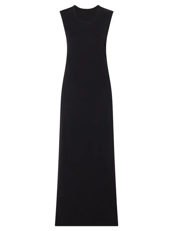 THE ROW Oiva Silk Maxi Dress - Black
