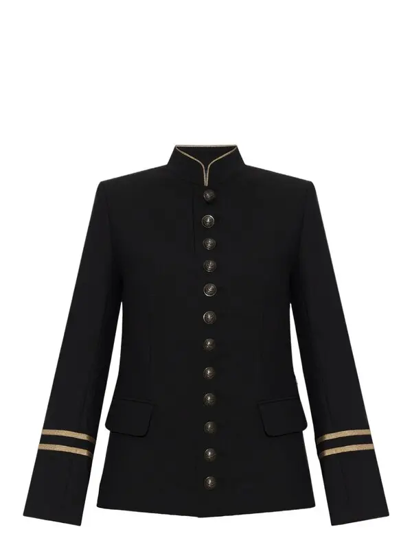 Zadig&Voltaire Long-sleeved Blazer With Stand Collar - Black