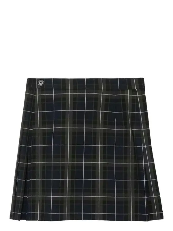 Zadig&Voltaire Jumi Tartan-print Pleated Skirt - Encre