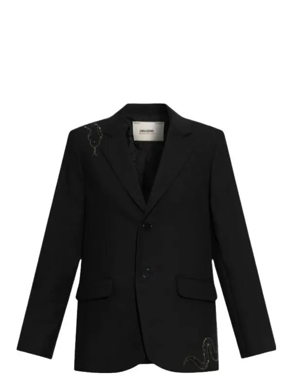 Zadig&Voltaire Long-sleeved Tailored Blazer - Black