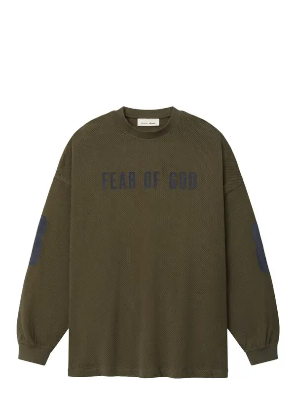 Fear Of God Sport Mesh Long Sleeve Tee - Moss