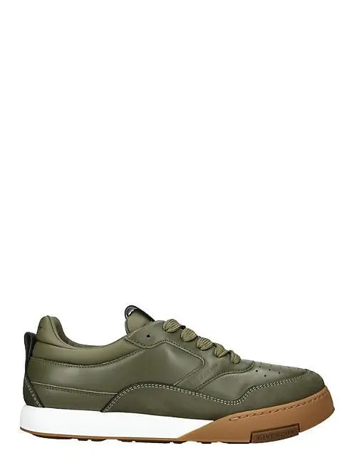 Givenchy Leather And Suede Trainers - Khaki