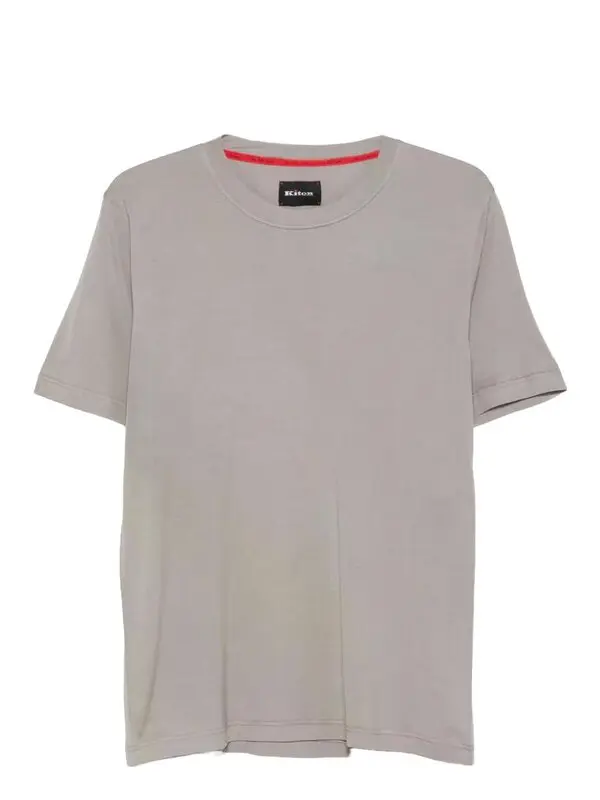 Kiton Crew-neck Short-sleeve T-shirt - Grey