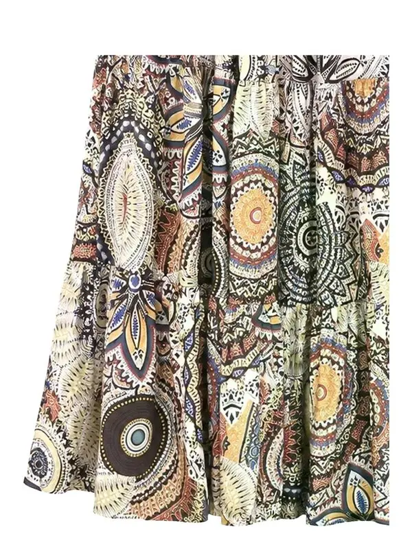 Alexis Nara Tiered Maxi Skirt - Neutrals
