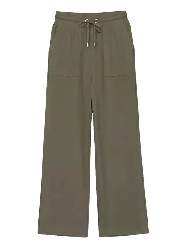 OFLAB Drawstring Wide-leg Track Pants - Green