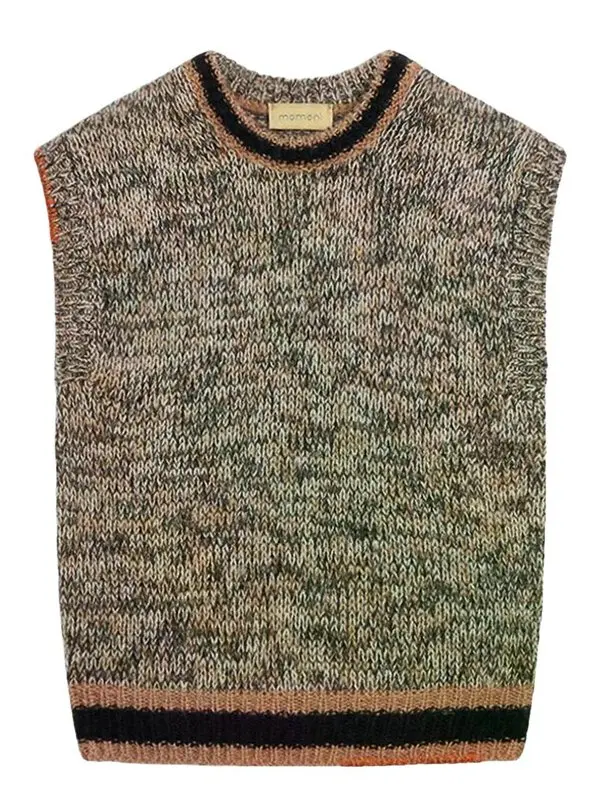 Momoni Mouliné-knit Tank Top - Neutrals