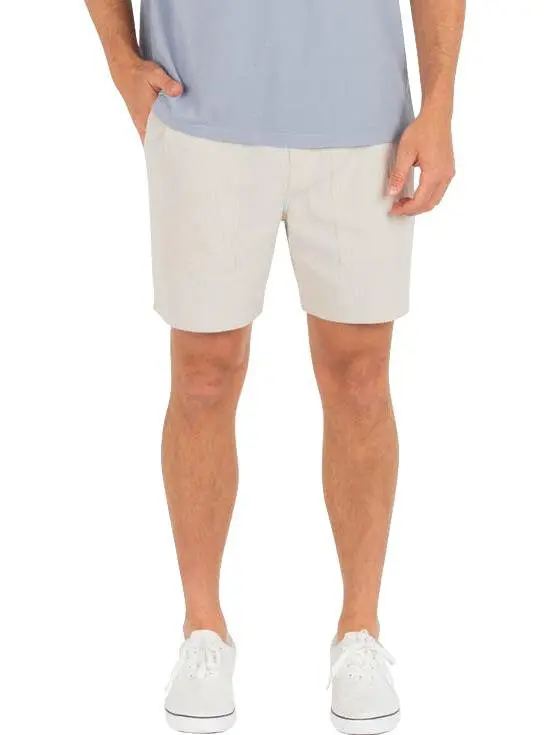 Hurley Volley Solid Cotton Drawstring Shorts - Bone