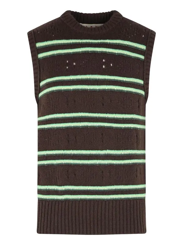 Marni Cashmere Vest - Brown