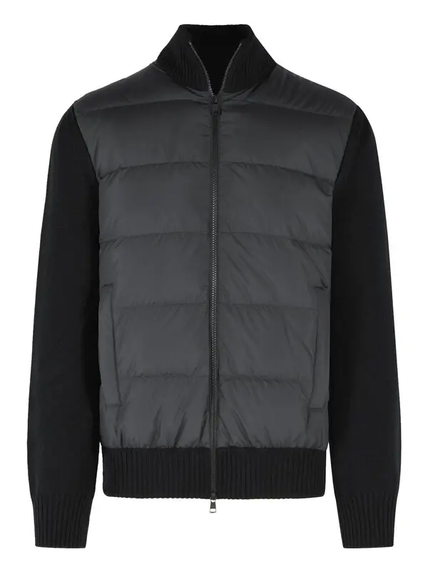 Moncler Virgin Wool Cardigan - Black
