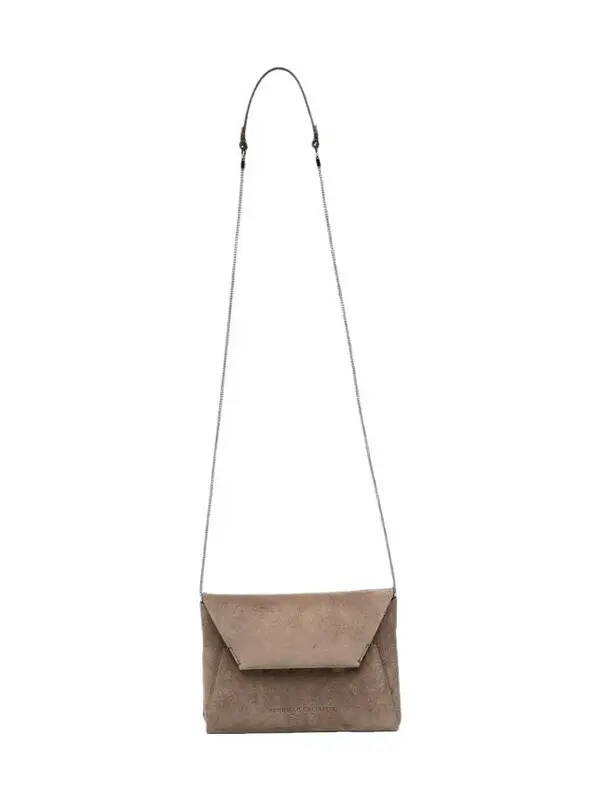 Brunello Cucinelli Suede Shoulder Bag - Brown