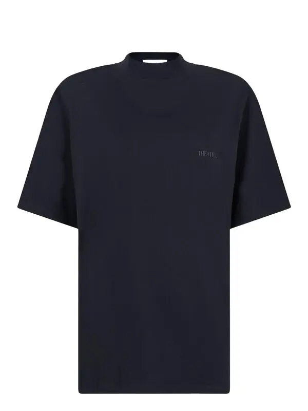 Attico Embroidered Logo T-shirt - Black