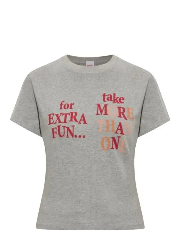 RE/DONE Round Neck Short Sleeve T-shirt - Heather Ash