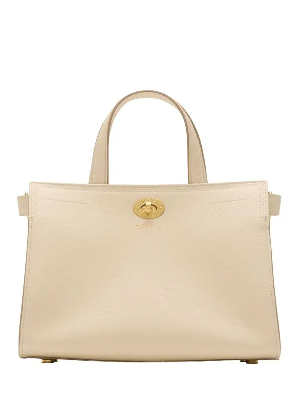Burberry Mini Calfskin Cotswolds Tote Bag - Ivory