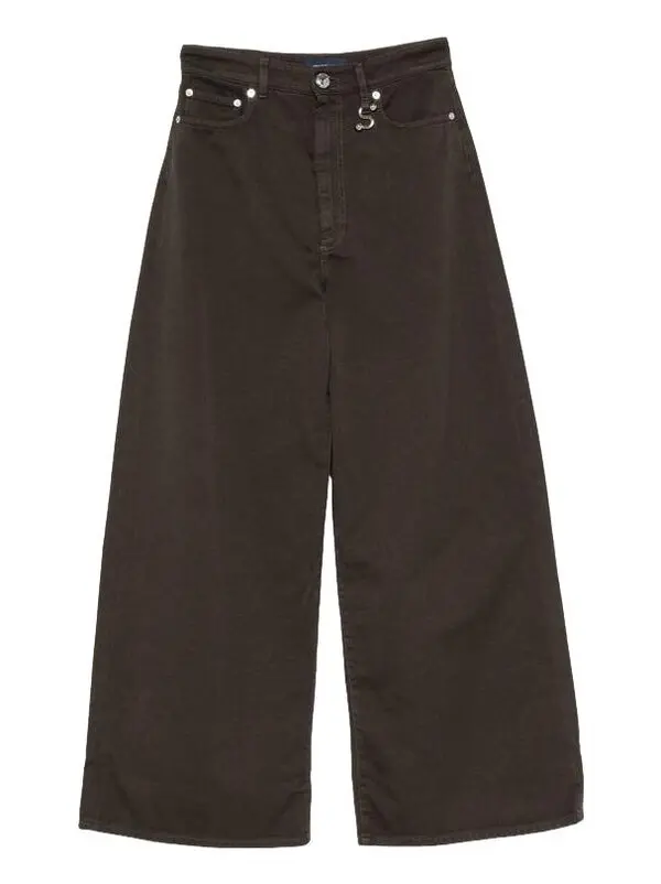 Sportmax Wide-leg Denim Jeans - Brown